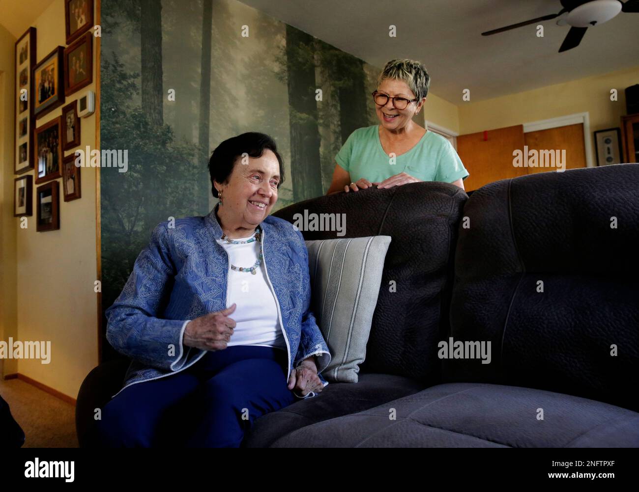 Janet Abelson, (left) with Blanca Ornelas at her home in El Cerrito ...