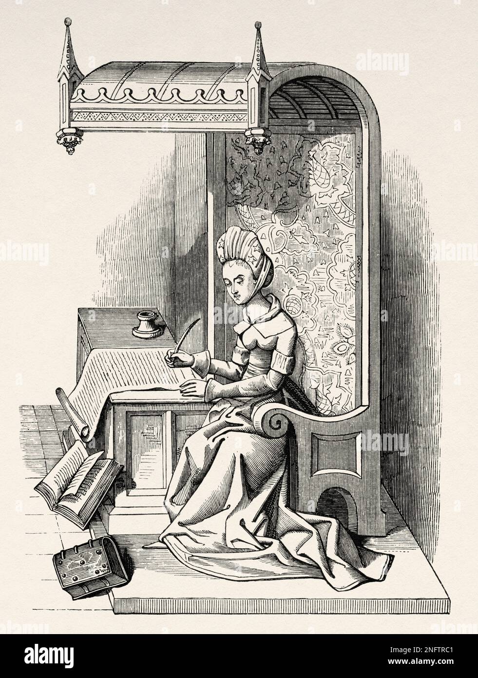 Christine de Pizan (1364 -1430) medieval writer, rhetorician and critic ...