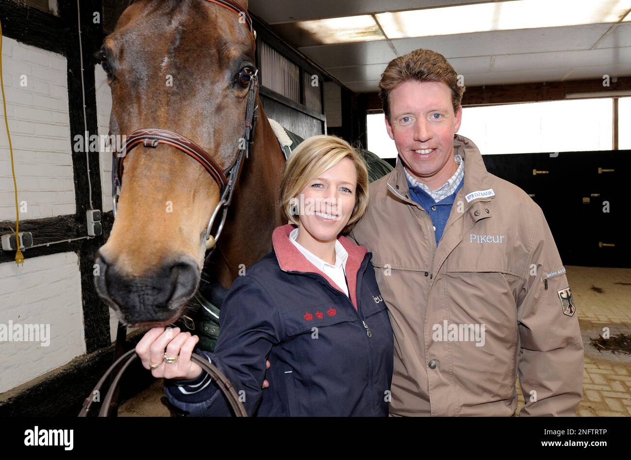 Meredith Michaels-Beerbaum is pictured with horse Shutterfly and ...