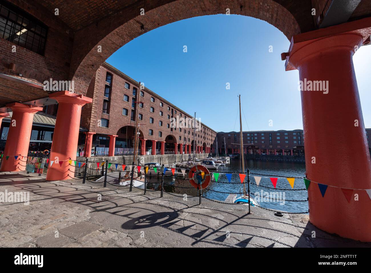 Tug Boats Moored At The Albert Dock, Liverpool, Merseyside, UK Stock ...