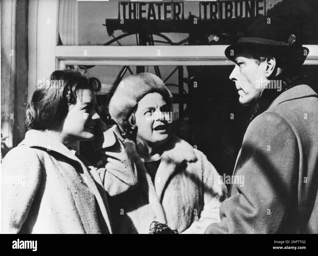 Austrian-German actress Romy Schneider, left, meets her parents, German ...