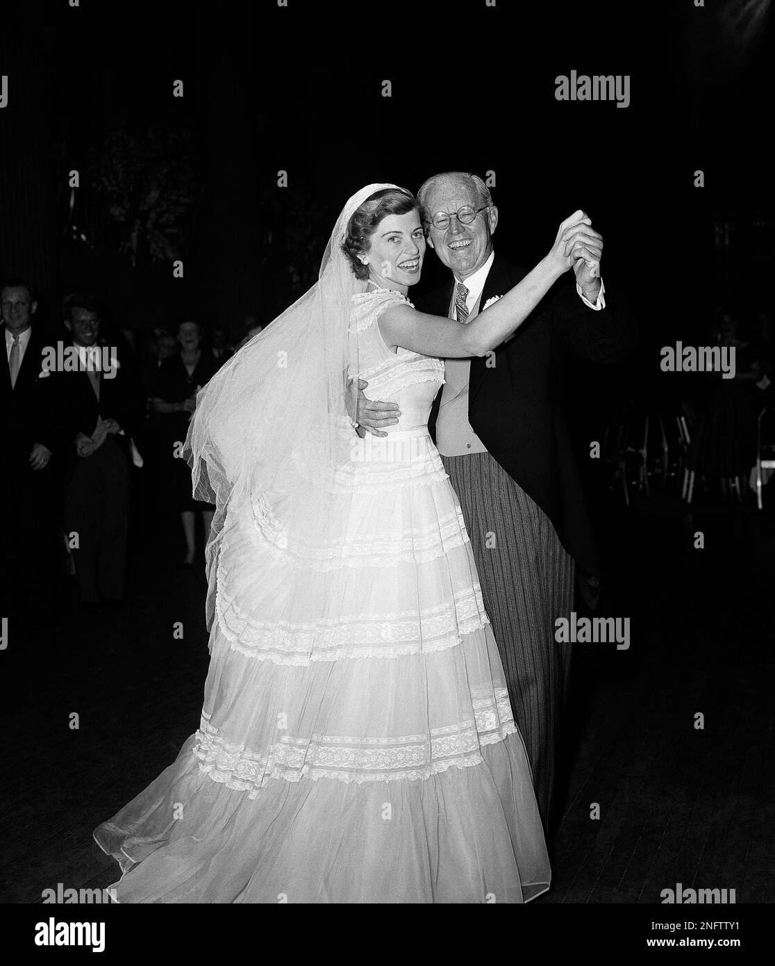 Mrs. Robert Sargent Shriver, the former Eunice Mary Kennedy, left, and ...
