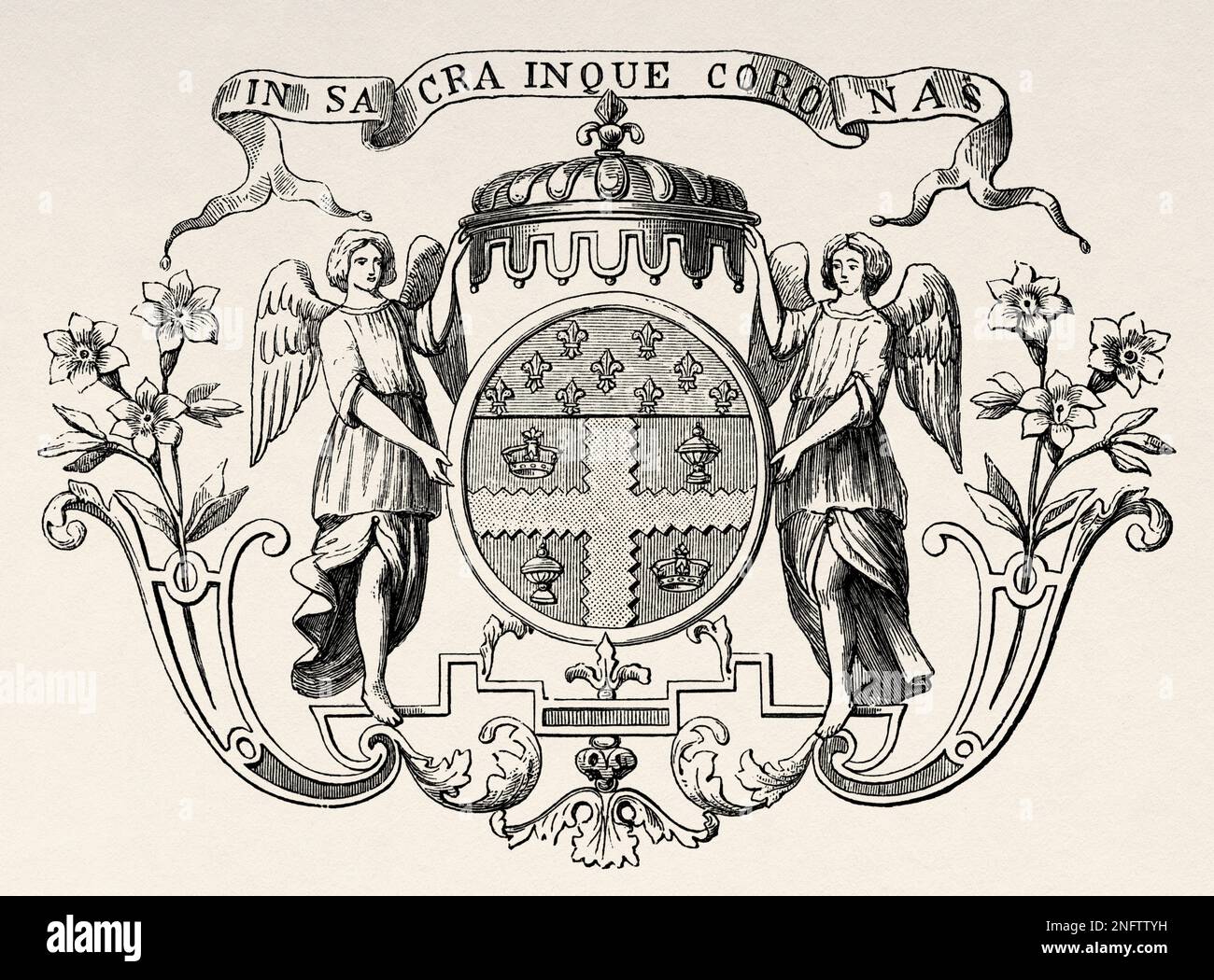 Coat of arms of the Paris Goldsmiths Guild, France. The Arts of the ...