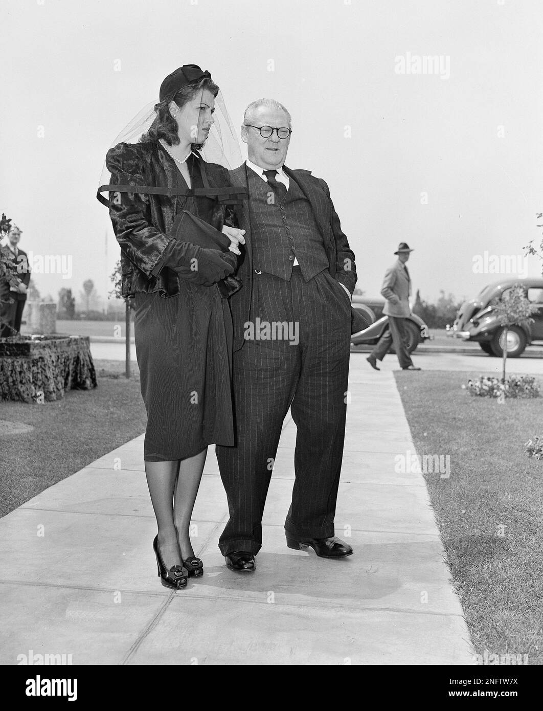 Attending the private burial service for John Barrymore are his ...