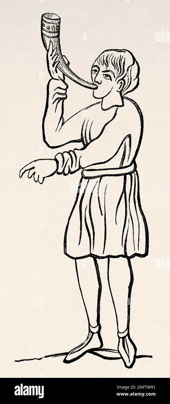 11th century curved trumpet. The Arts of the Middle Ages and at the ...