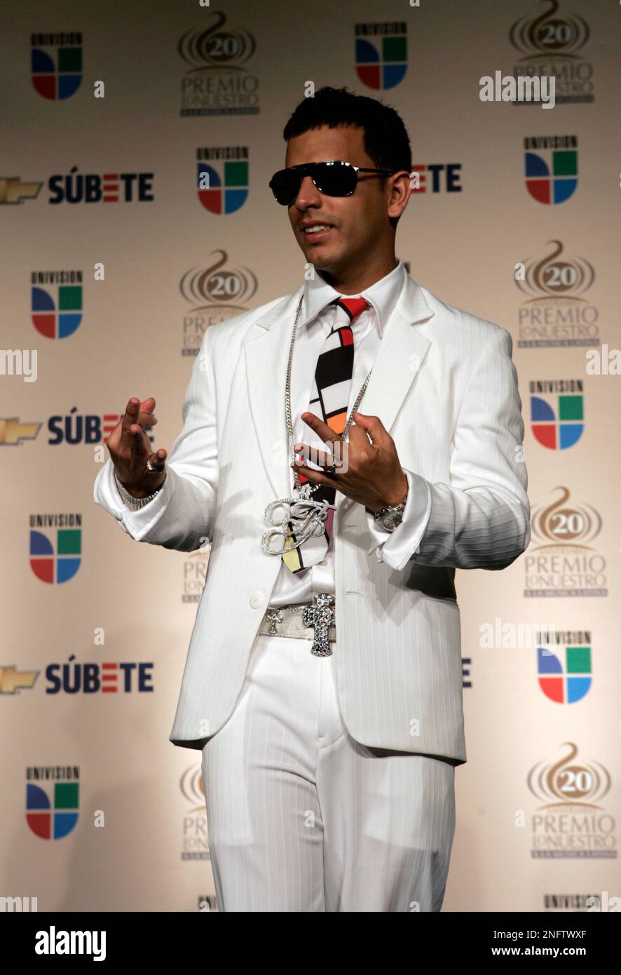 Reggaeton singer Tito El Bambino, of Puerto Rico, poses for ...