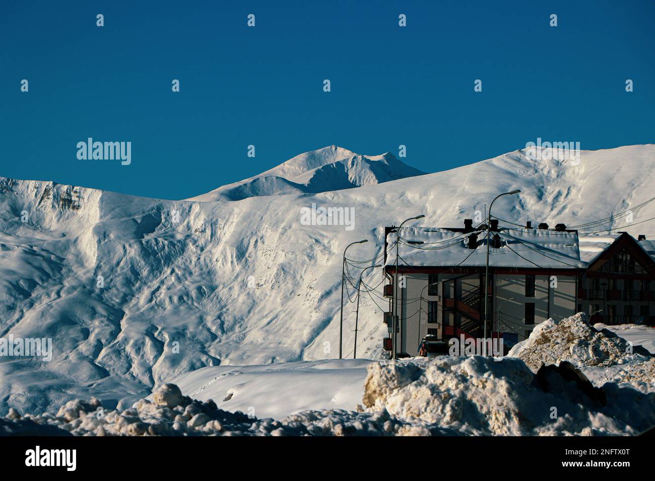 gudauri mountain viev shots Stock Photo - Alamy