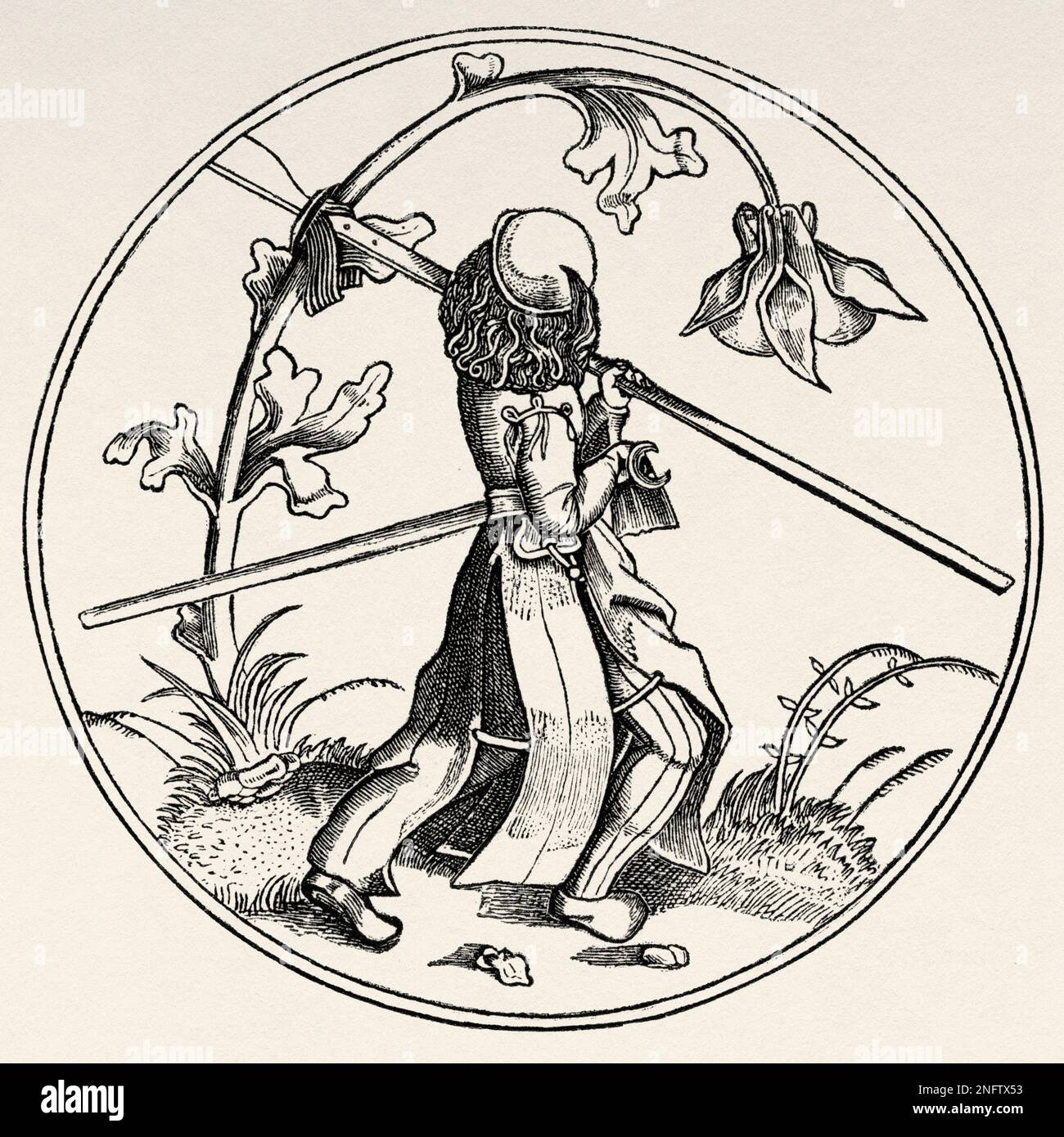 Jack of Columbine. German card game from the end of the 15th century ...