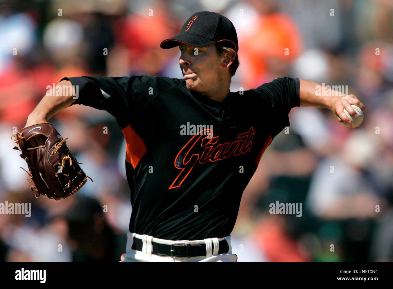 San Francisco Giants' Patrick Misch pitches to the Colorado Rockies in ...