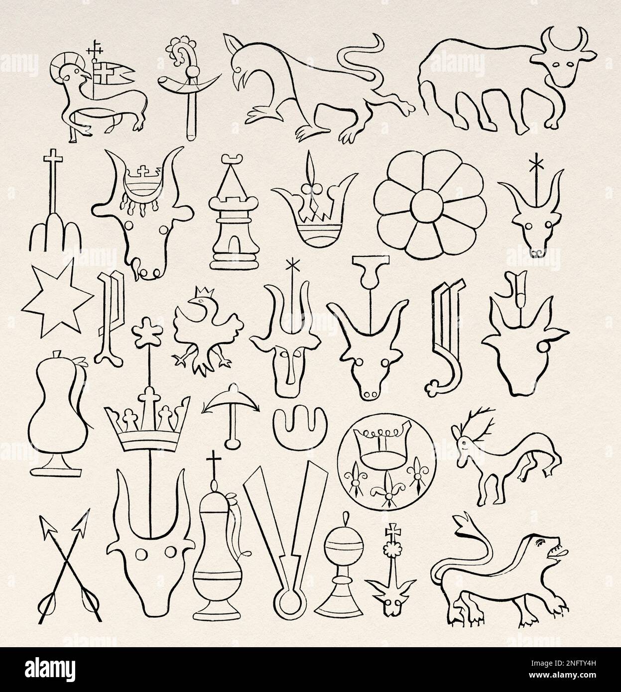 Watermarks on paper, 14th-15th century. The Arts of the Middle Ages and ...