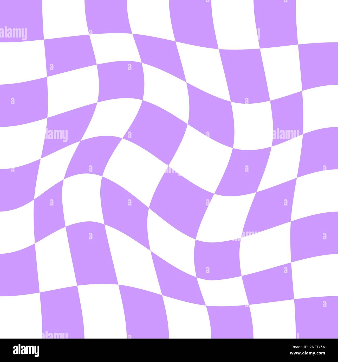 Distorted chessboard background in 2yk style. Visual chequered illusion. Dizzy psychedelic ...