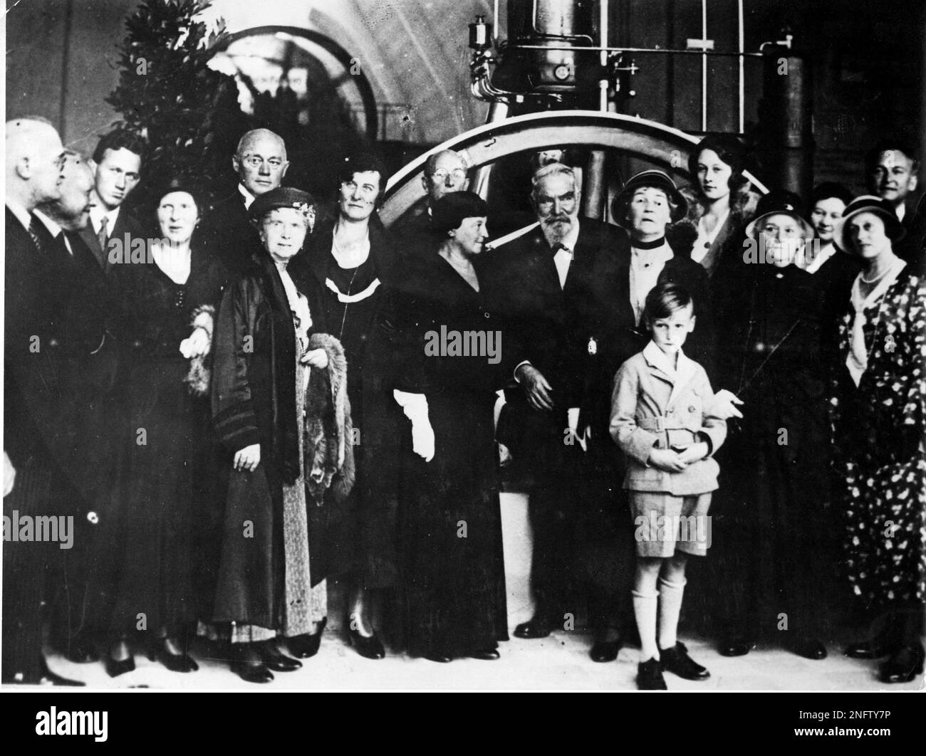 ** FILE ** German engineers and family members pose in front of the ...