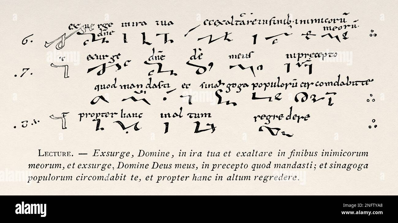 Tironian writing hi-res stock photography and images - Alamy