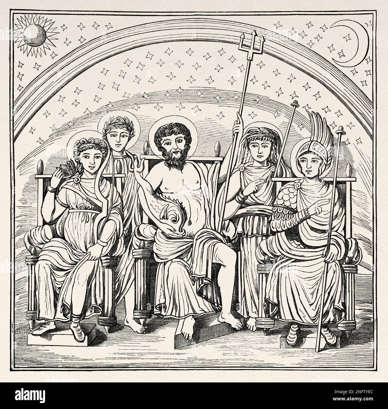 Miniature from Virgil in the Vatican Library in Rome, 3rd century ...