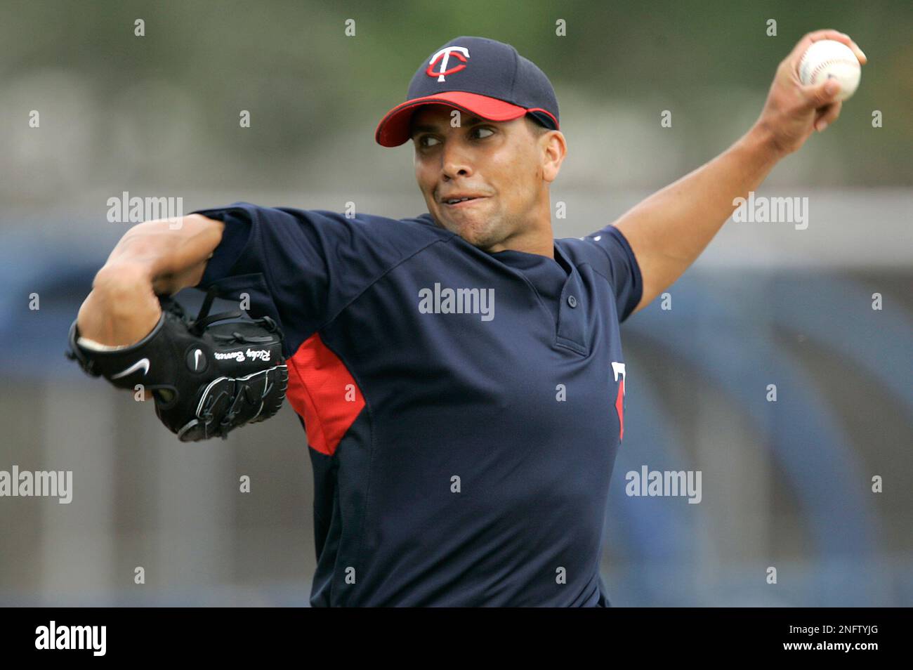 Minnesota Twins pitcher Ricky Barrett throws against the Toronto Blue ... Minnesota Twins pitcher Ricky Barrett throws against the Toronto Blue ...