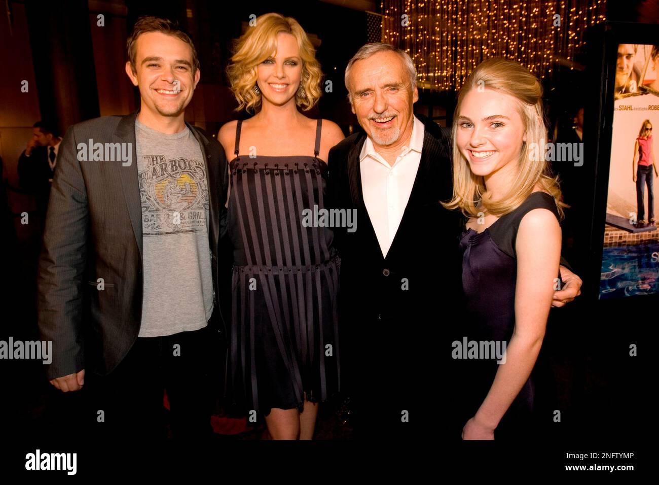 Actor Nick Stahl, actress/producer Charlize Theron, actor Dennis Hopper ...