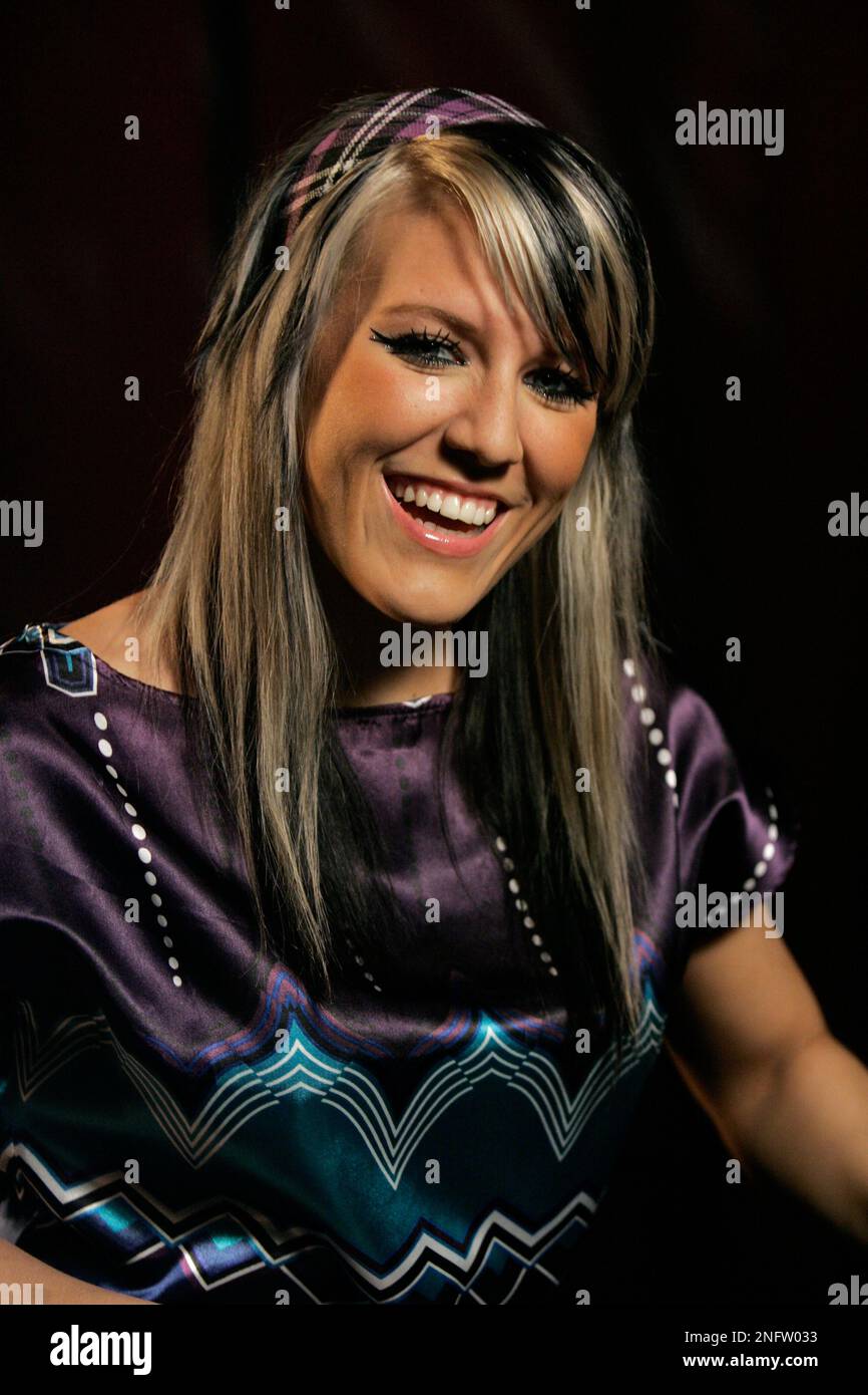 Natalie Horler, lead singer the group Cascada, poses for photos in New ...