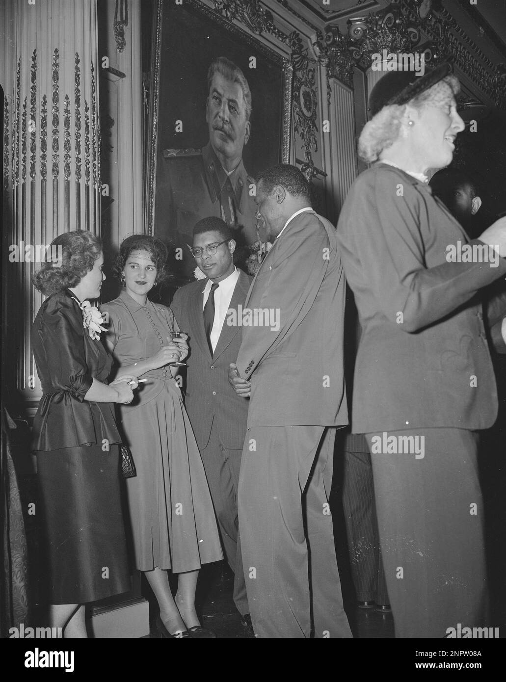 Singer Paul Robeson, right, his son Paul Jr. and daughter-in-law ...