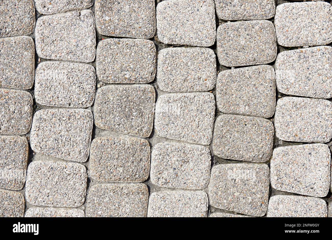 Pattern on the stone pavement as a background Stock Photo - Alamy