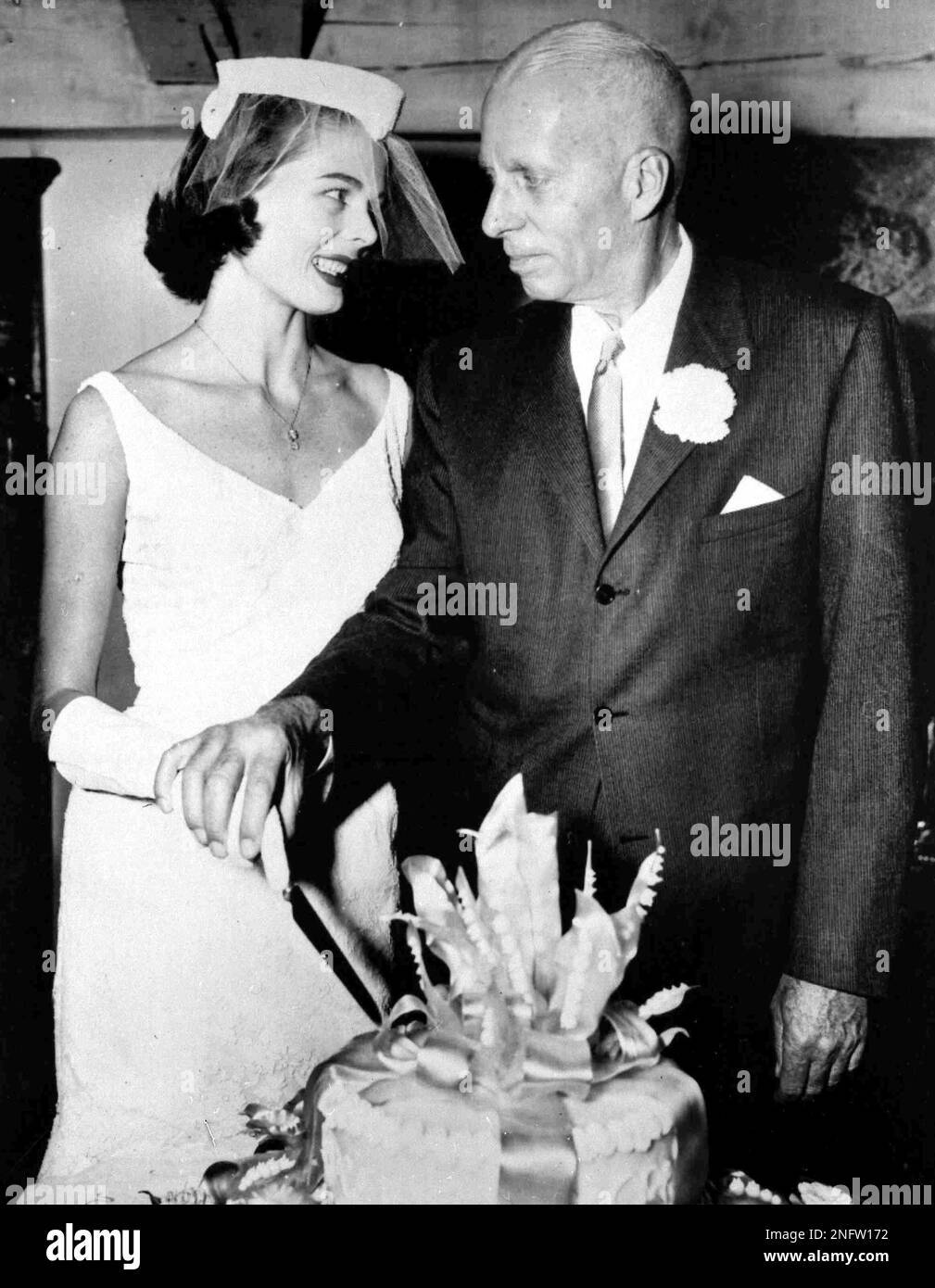 Film director Howard Hawks, 55, and Dee Hartford, 24-year-old model ...