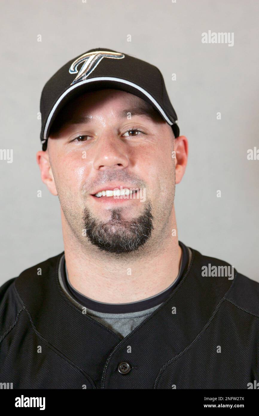 This is a 2008 file photo of Matt Watson of the Toronto Blue Jays ...