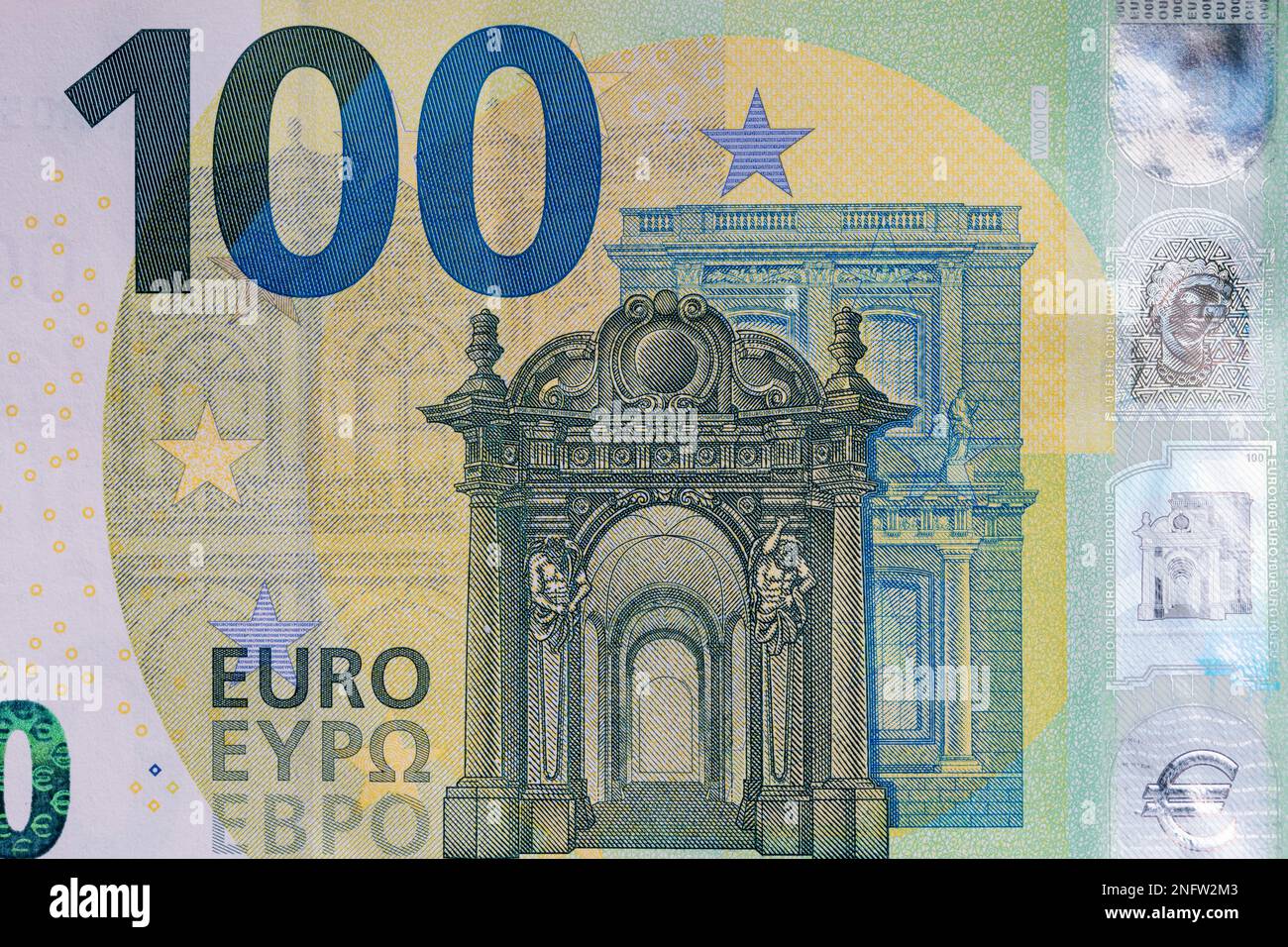100 euro banknote detail hi-res stock photography and images - Alamy