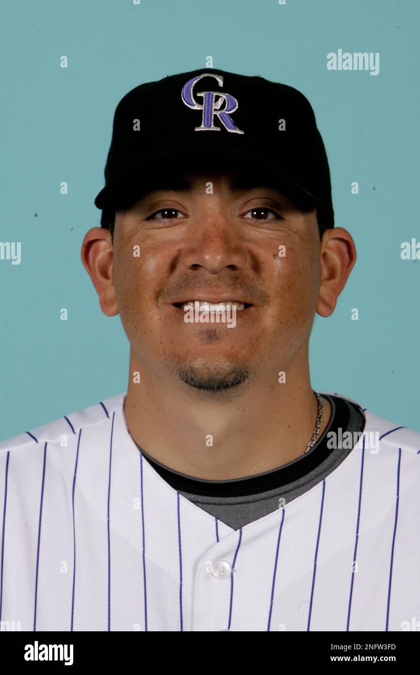 This is a 2008 file photo of Brian Fuentes of the Colorado Rockies ...