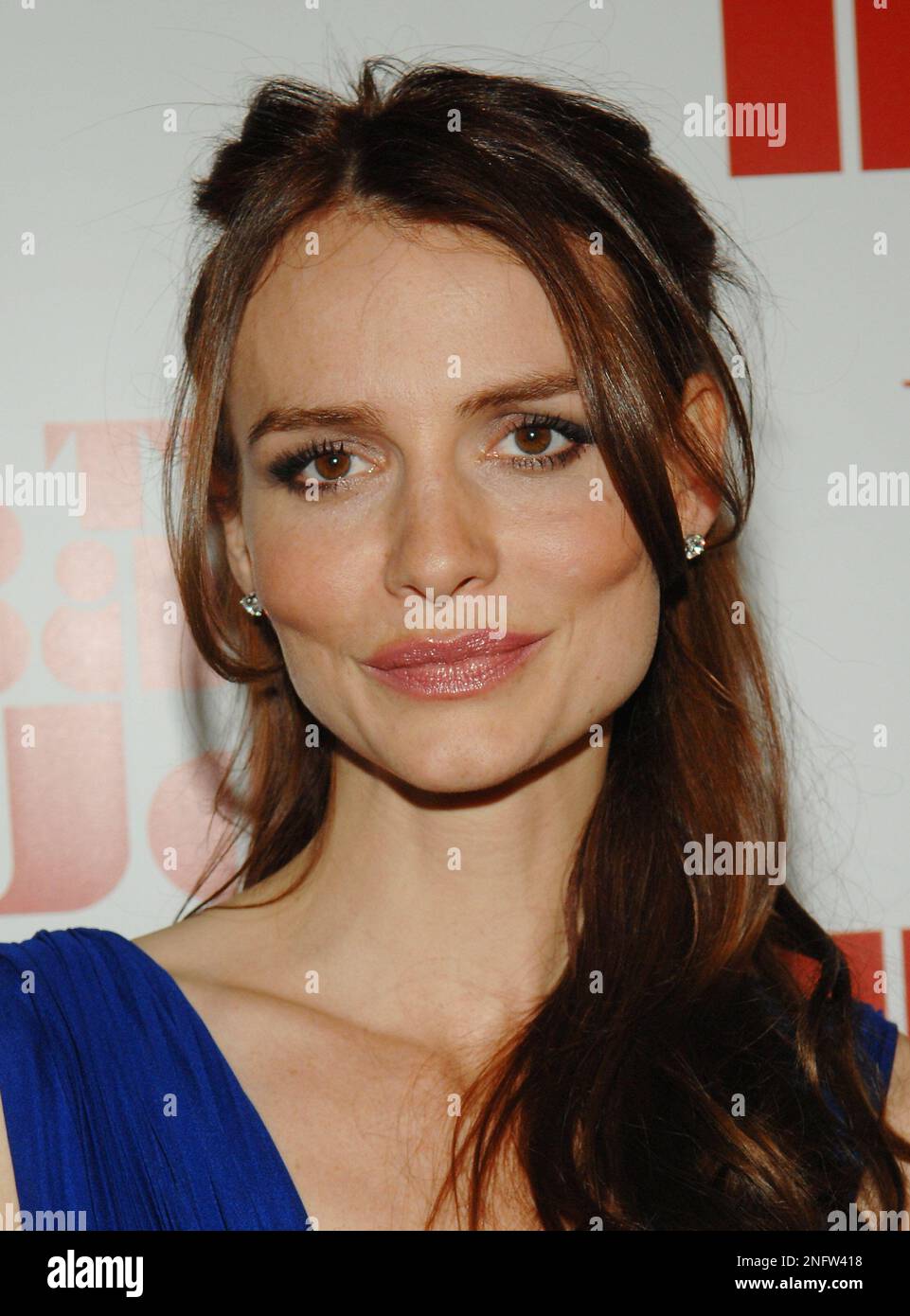 Actress Saffron Burrows attends a Cinema Society screening of "The Bank ...