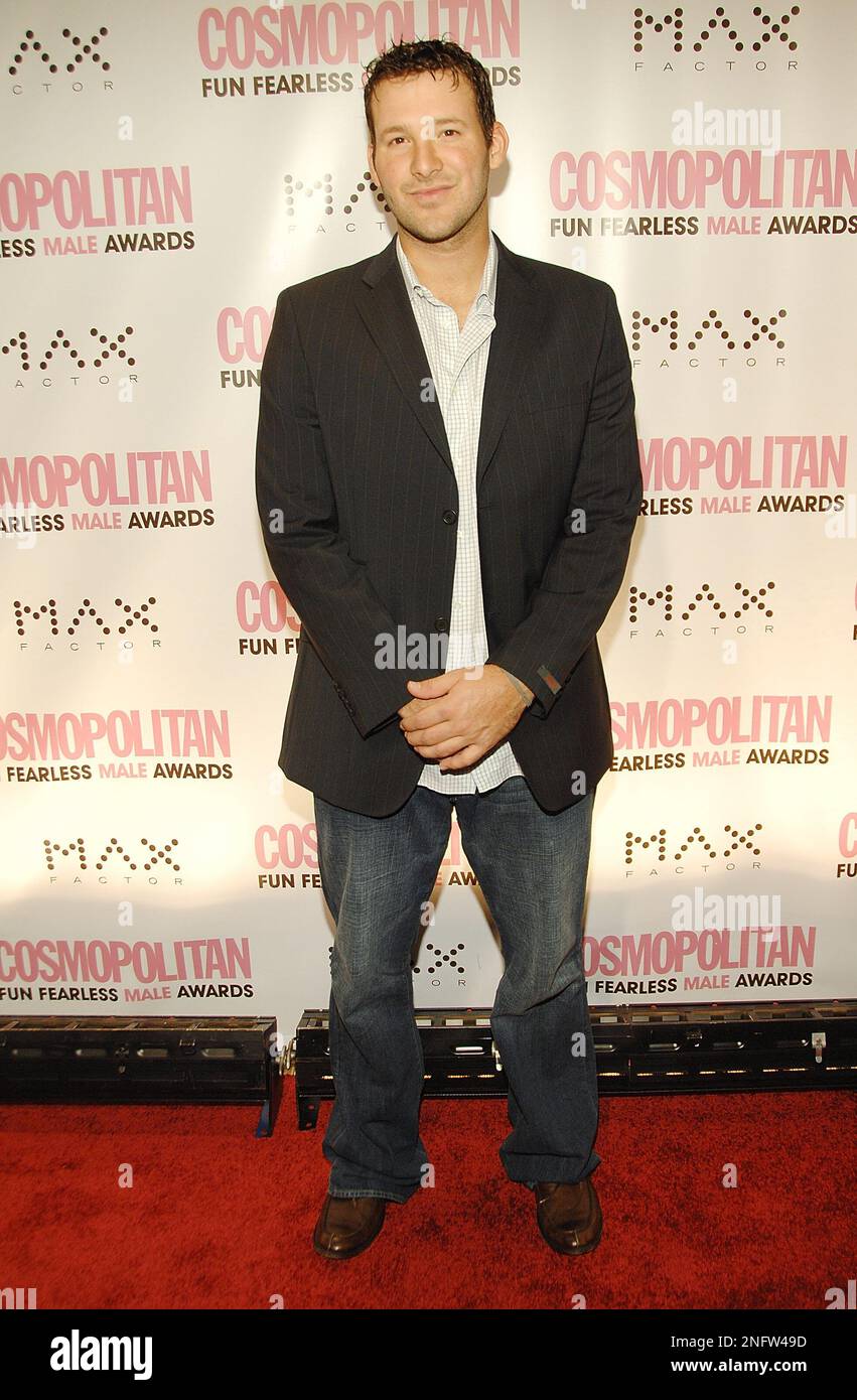 Dallas Cowboys Quarterback Tony Romo attends Cosmopolitan Magazine's ...