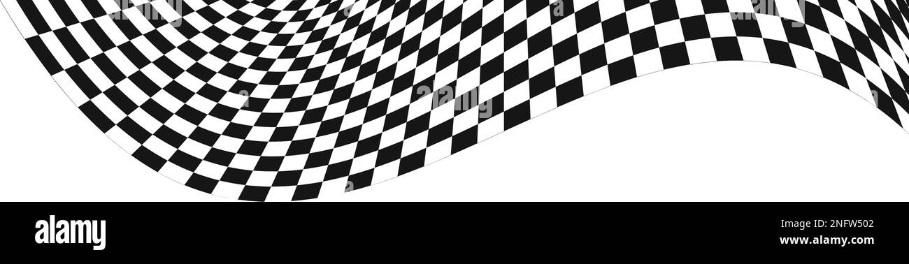Waving race flag background. Motocross, rally, sport car or chess game ...