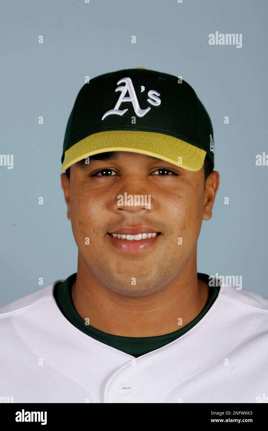 This is a 2008 file photo of XXXX of the Oakland A's baseball team ...