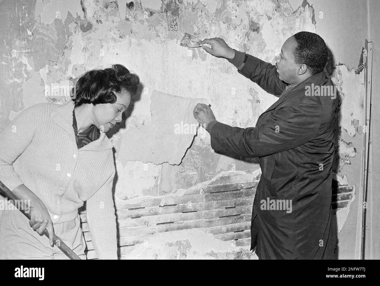 Civil rights leader Rev. Dr. Martin Luther King, Jr. and his wife ...
