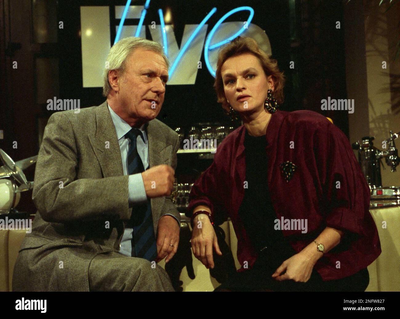 German TV presenters Elke Heidenreich, right, and Rudolf Radtke, are ...