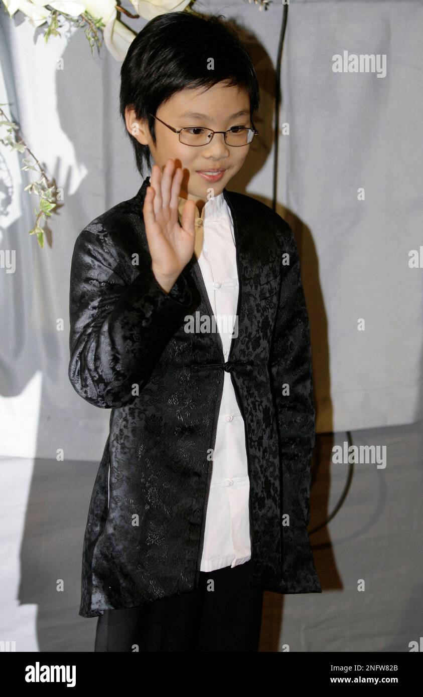 American musical child prodigy Marc Yu during a press conference at the ...