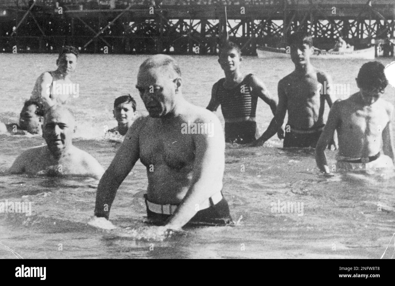 Undated image of Mustafa Kemal Ataturk, founder and first President of ...
