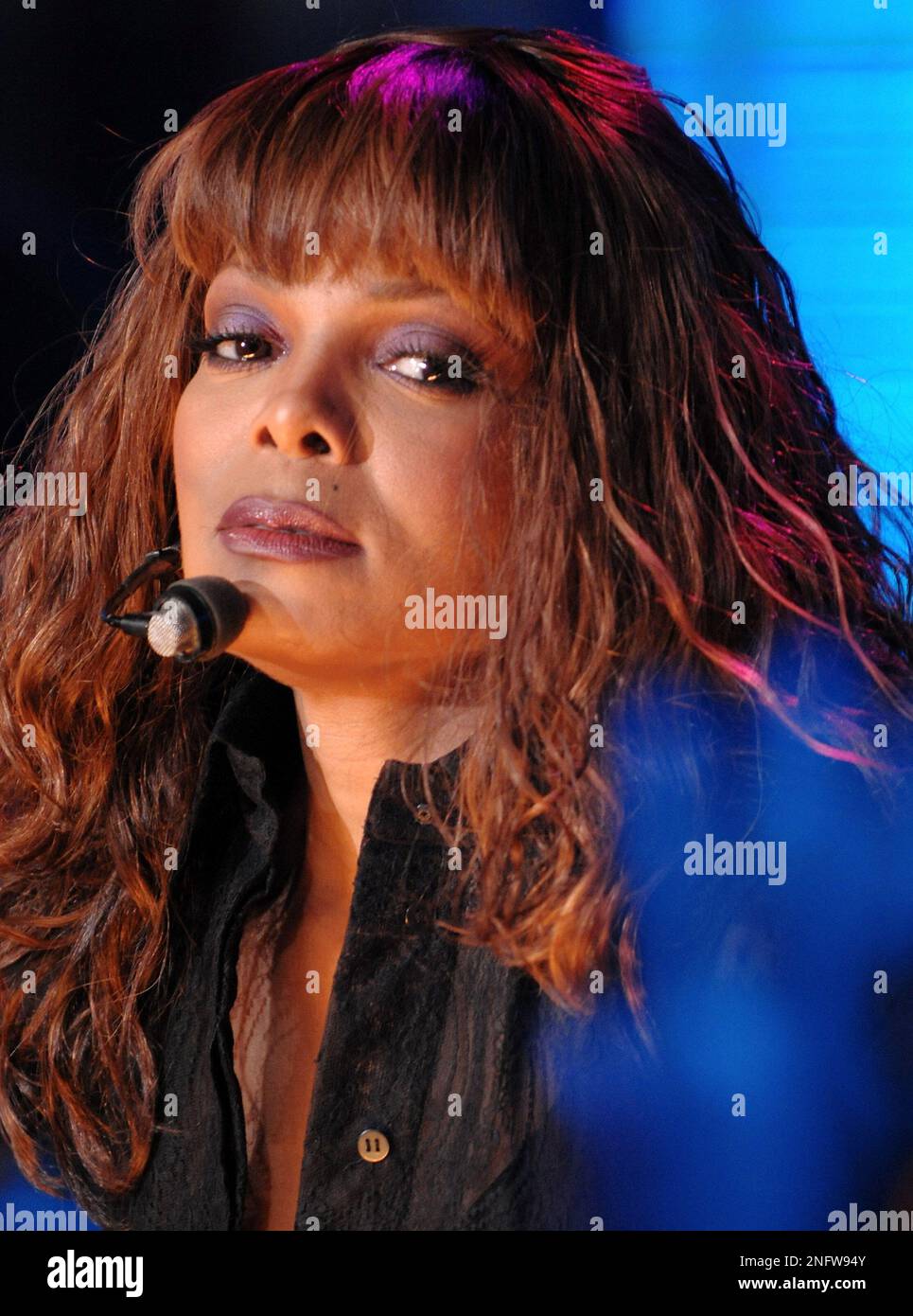 Singer Janet Jackson performs during an appearance on MTV's Total ...
