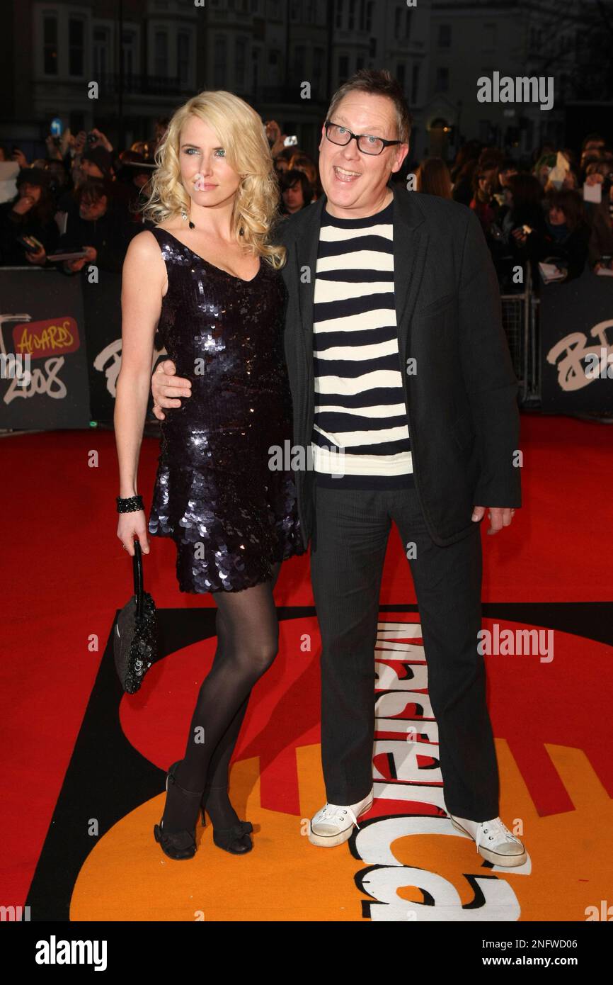 British comedian Jim Moir who is also known as Vic Reeves, right ...