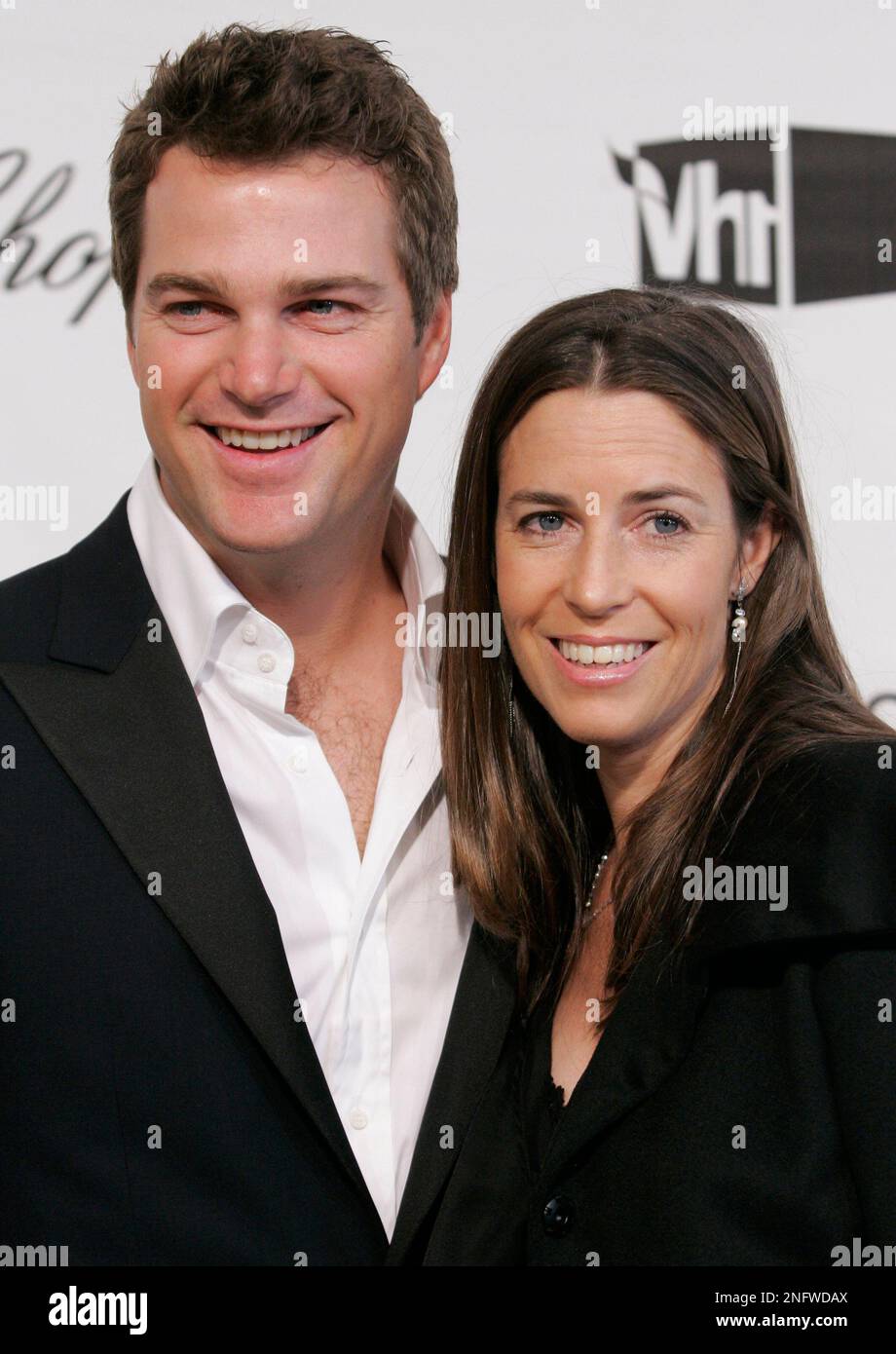 Actor Chris O'Donnell and his wife, Caroline Fentress, pose on the ...
