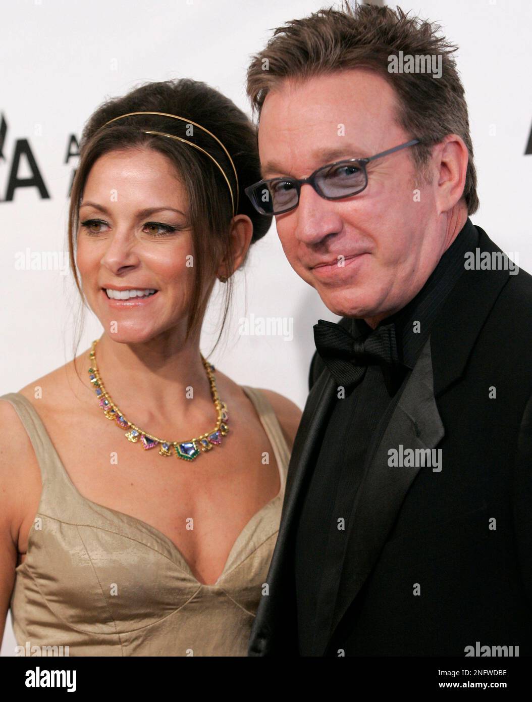 Actor Tim Allen and Jane Allen pose on the press line at the Elton John ...