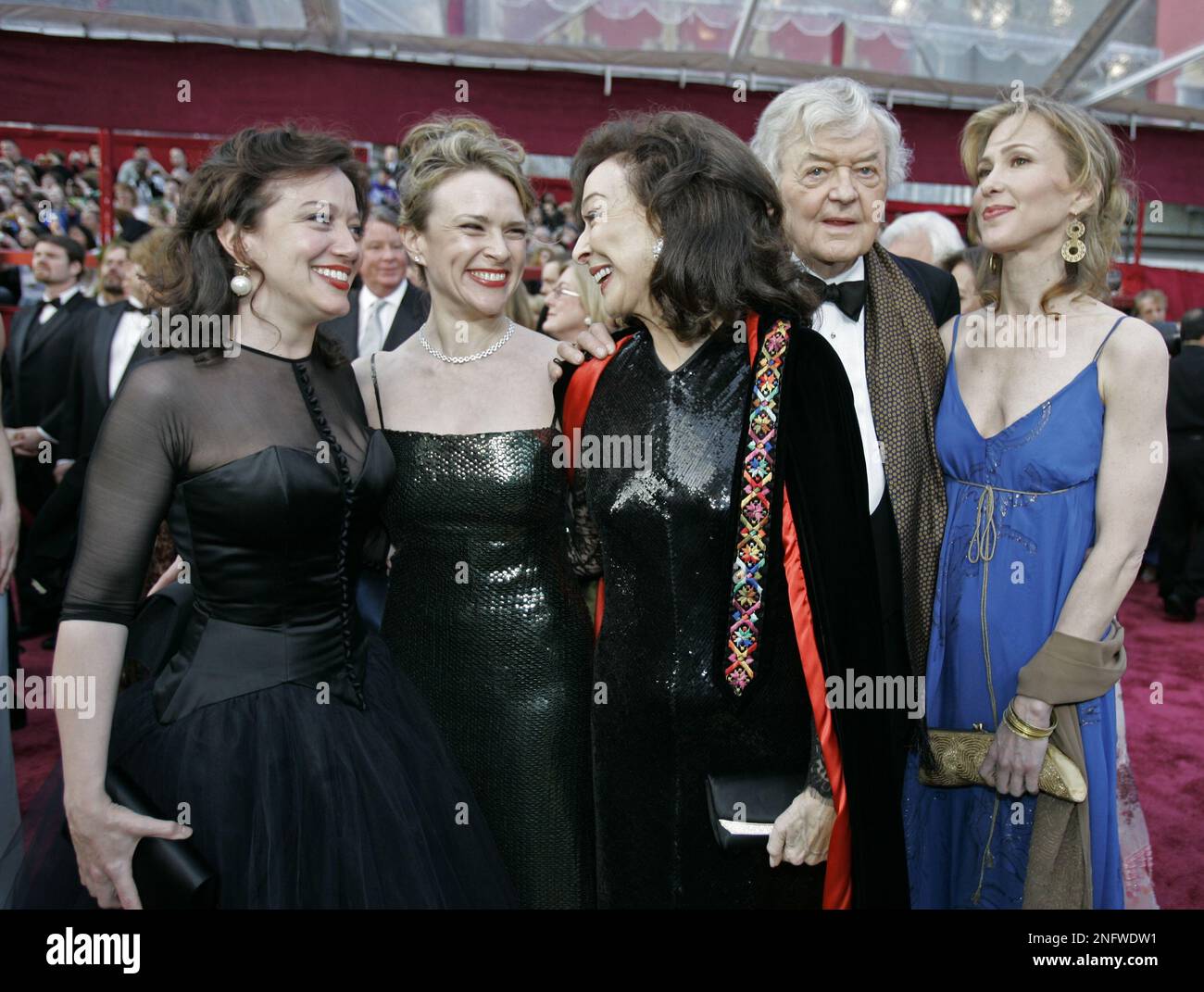 Dixie Carter, third from left, and Hal Holbrook with guests arrive at ...