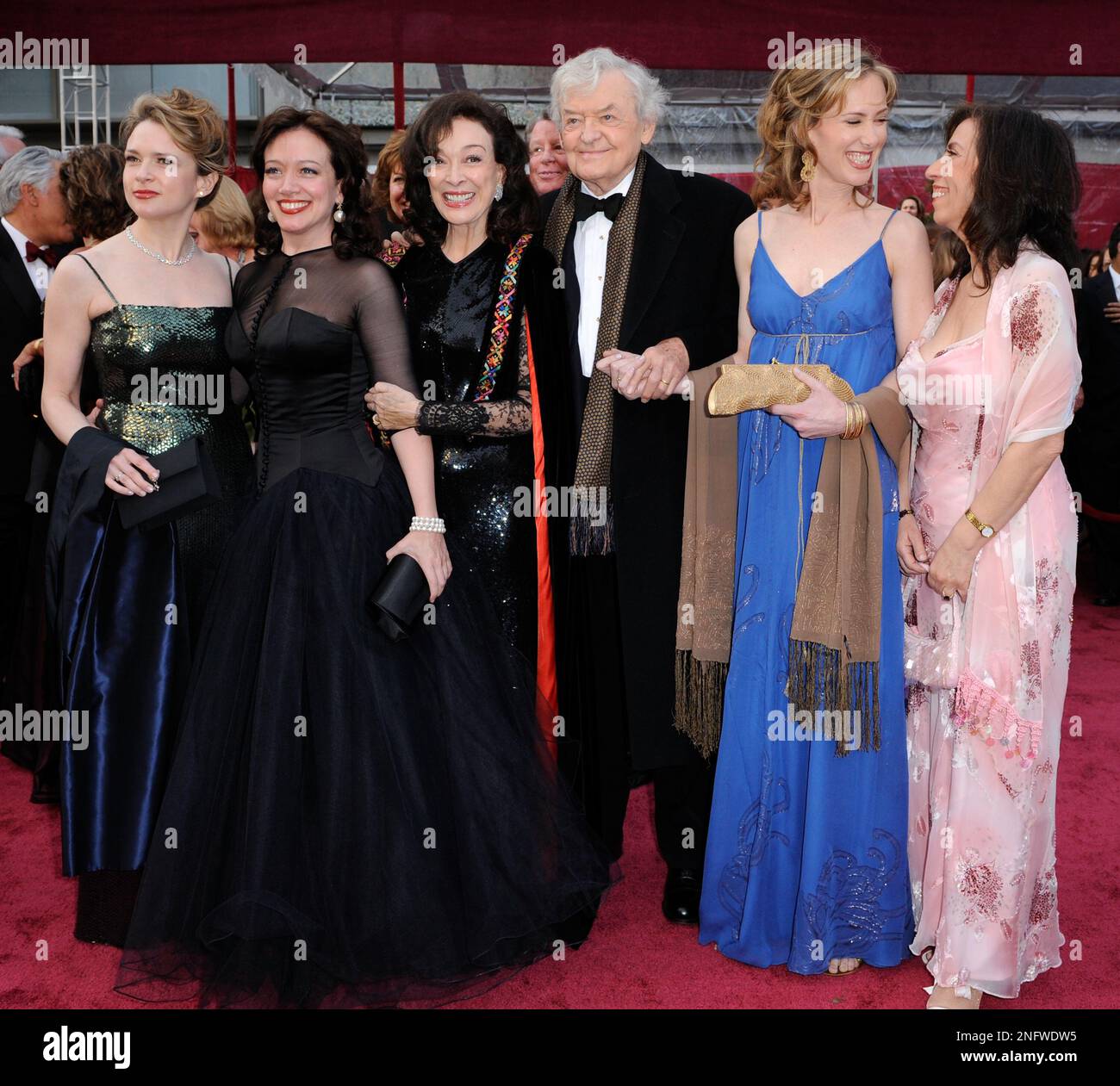 Dixie Carter, third from left, and Hal Holbrook with guests arrive at ...