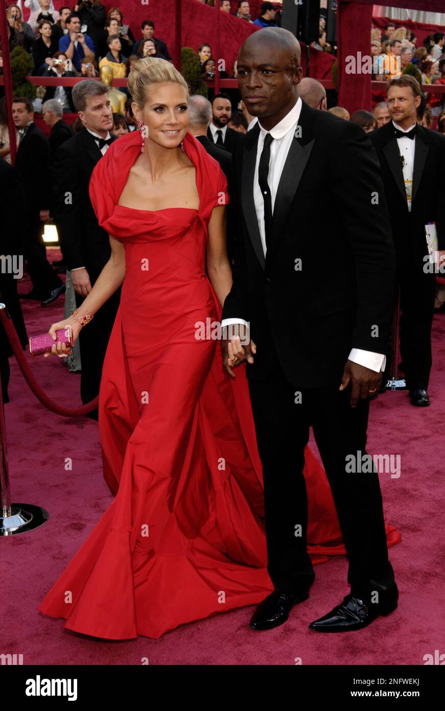 Heidi Klum and Seal arrive at the 80th Academy Awards at the Kodak ...