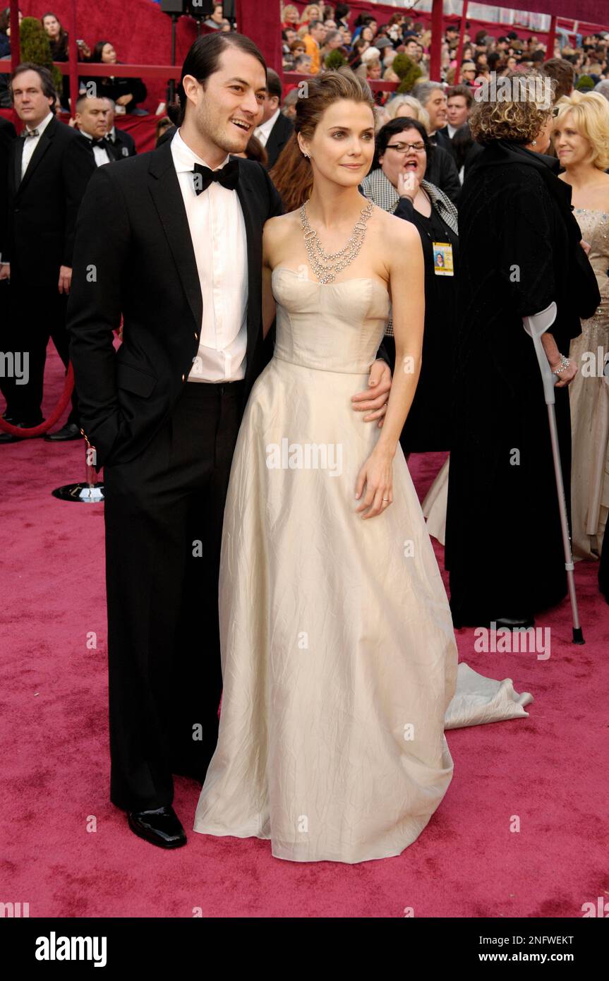 Actress Keri Russell and husband Shane Deary arrive at the 80th Academy ...