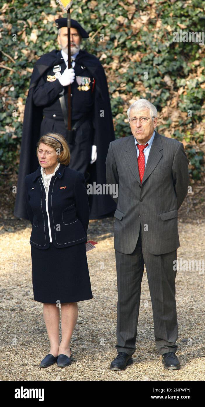 Daughter of Honor d' Estienne d' Orves, Rose de Beaufort, left, and the ...