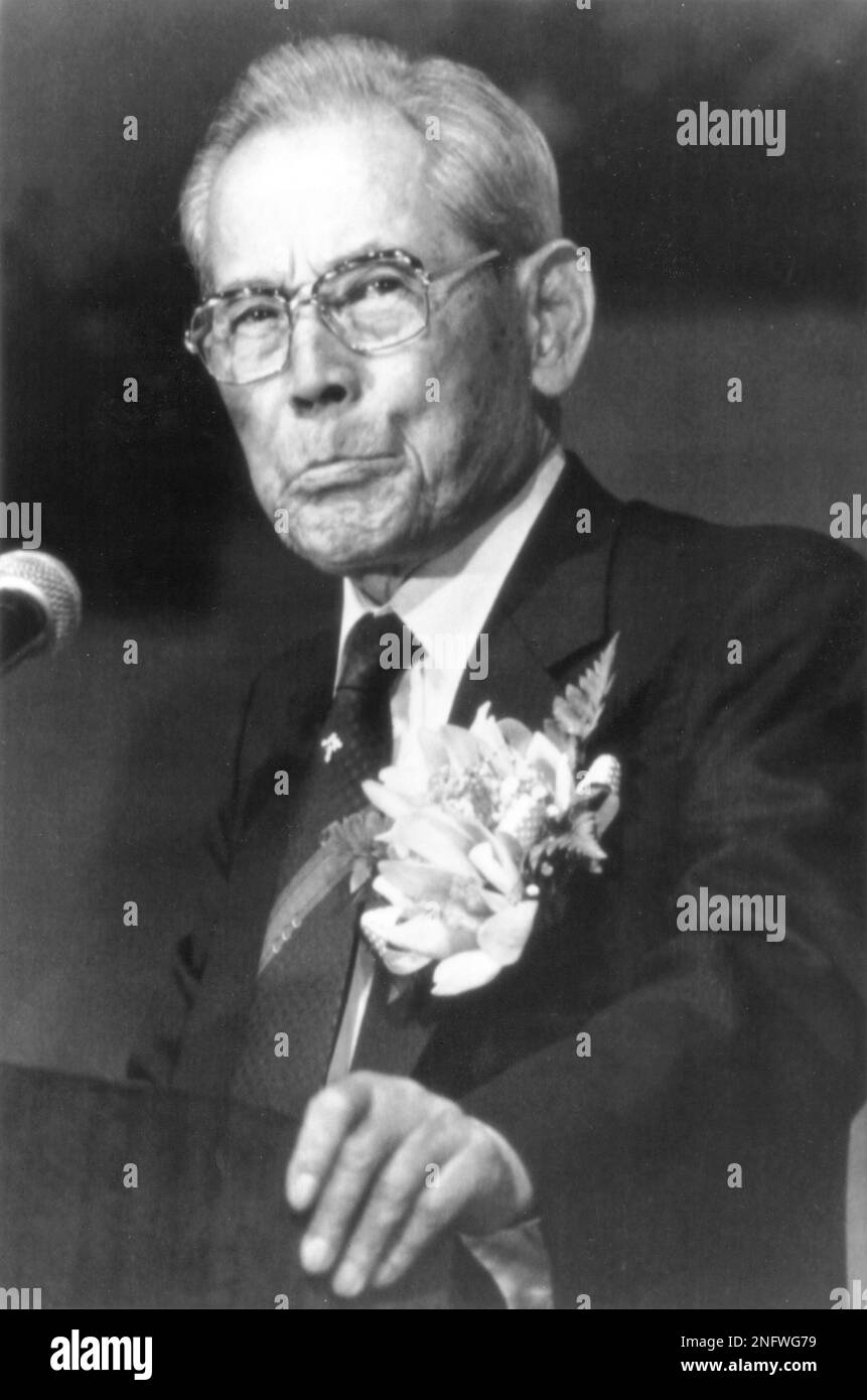 Lee Byung-chul, chairman of the Samsung business group, is shown in ...