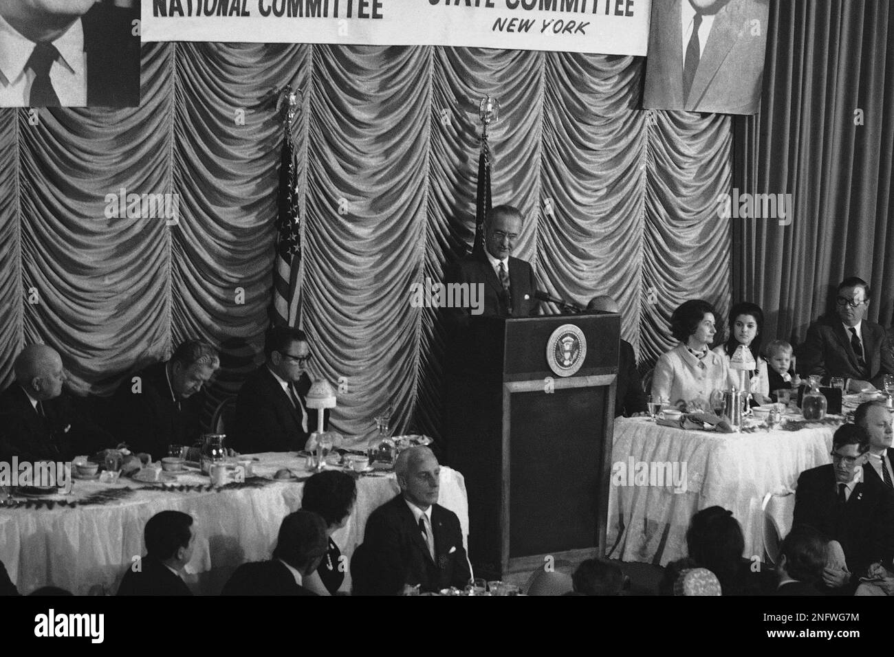 Patrick Lyndon Nugent remained a silent spectator, seated at right, as ...