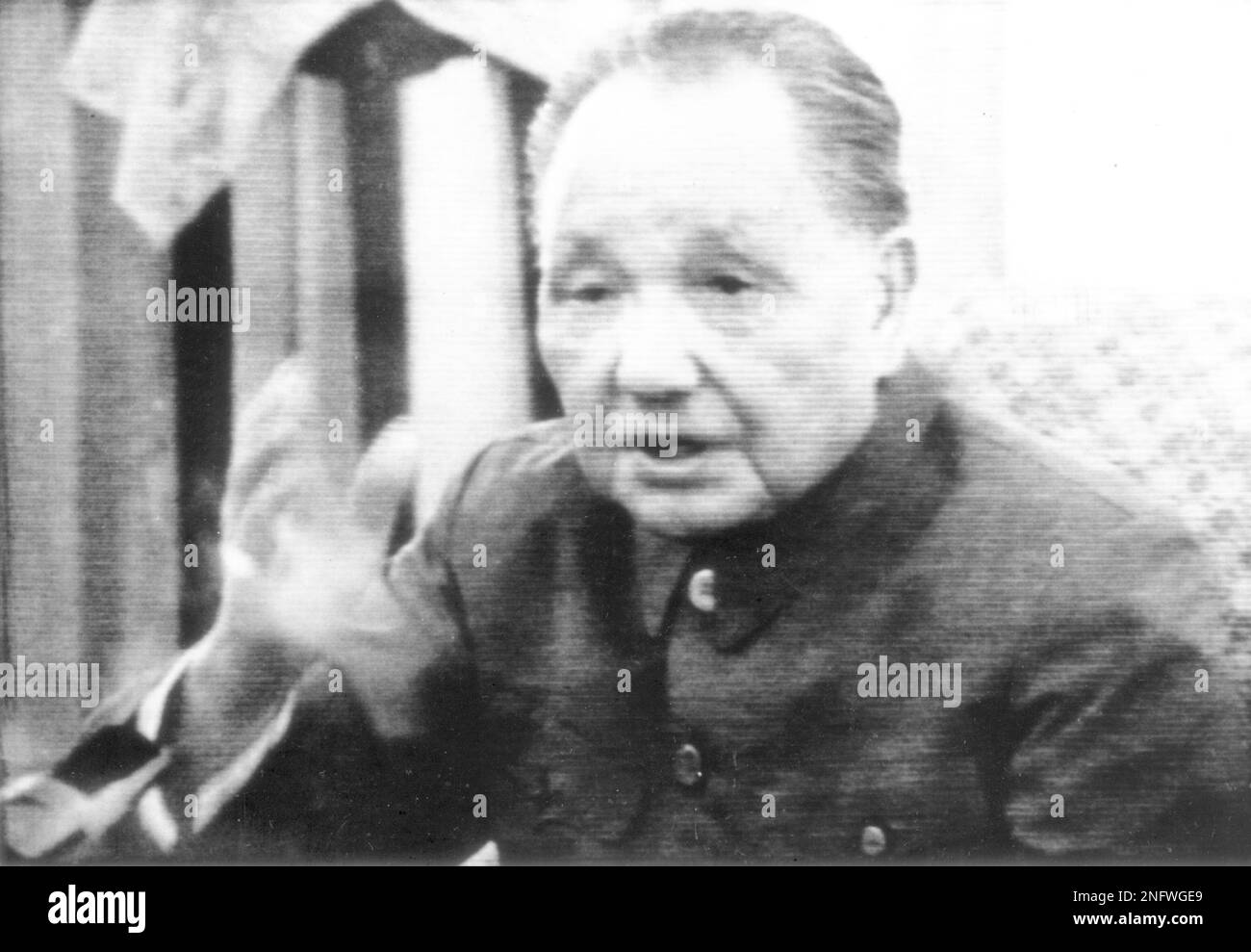 Senior Chinese leader Deng Xiaoping is shown on Chinese television ...