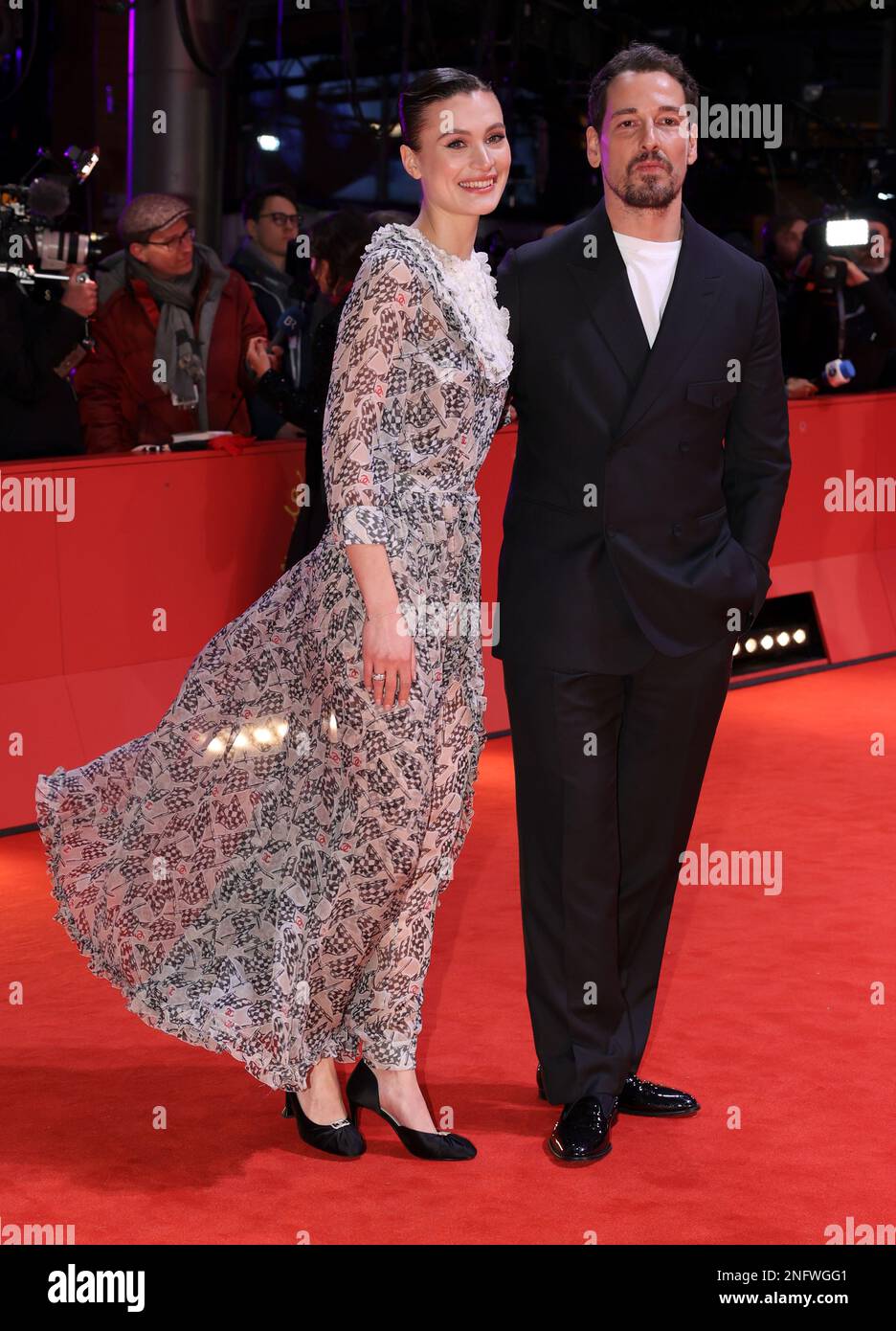 Berlin, Germany. 17th Feb, 2023. Marlene Burow, actress and Felix ...