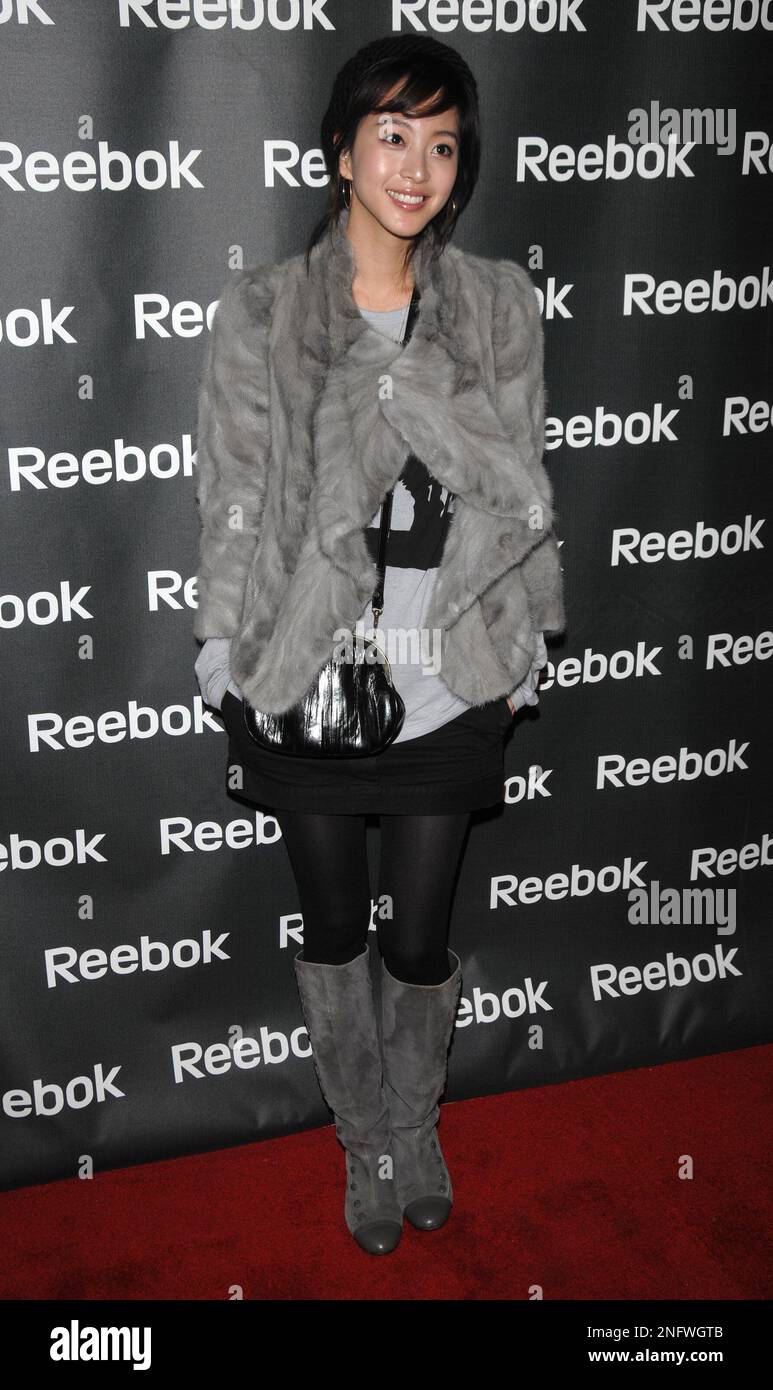 Korean Actress Leslie Han arrives at the Reebok party, unveiling it's ...
