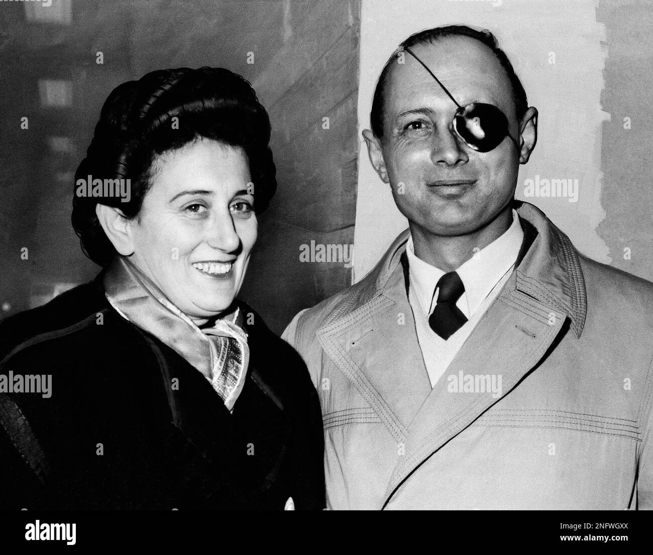 General Moshe Dayan, chief of staff of the Israeli Army, is pictured ...